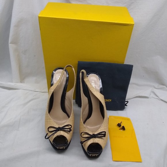 Gucci | Shoes | Gucci Fendi Decollete Nappa Heels Shoes Black S Black ...